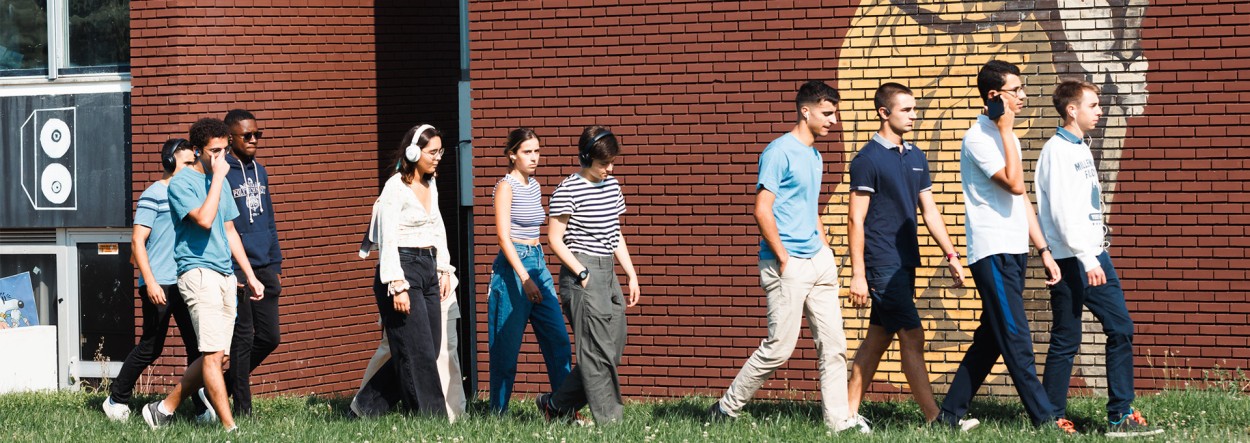 A sound walk at the launch of a new course for students of the Cycle ingénieur polytechnicien ...